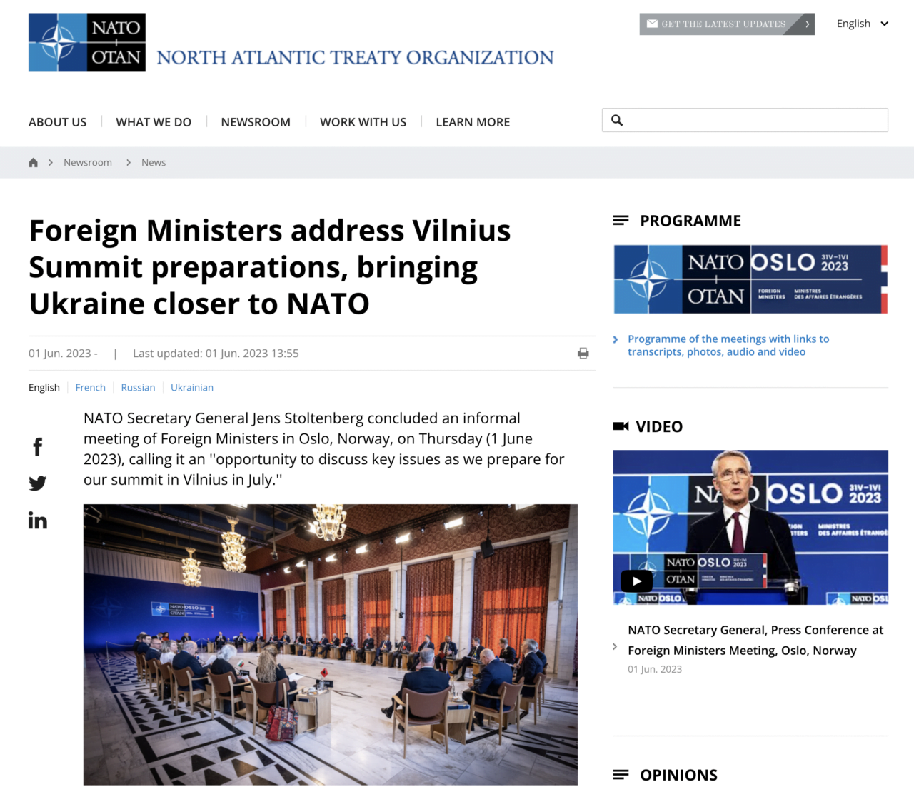 Veng featured at NATO-meeting - EIKUND