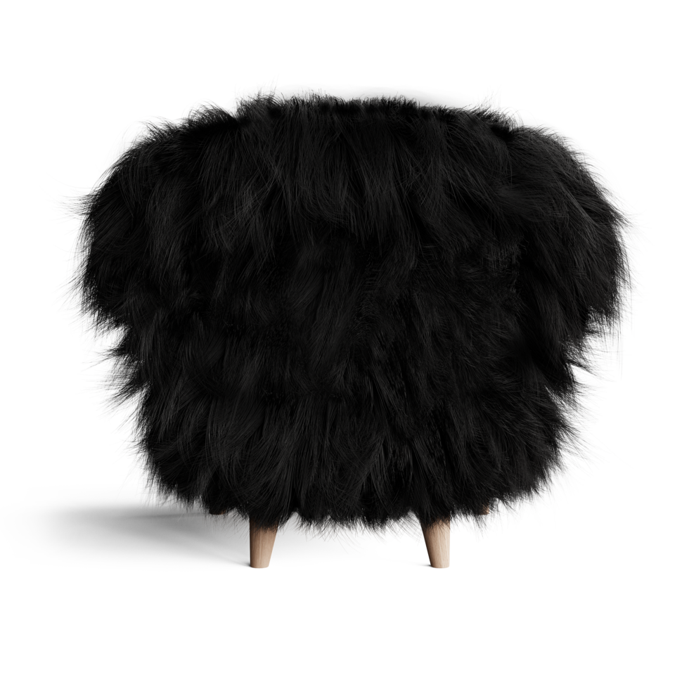 Fluffy lounge chair - EIKUND